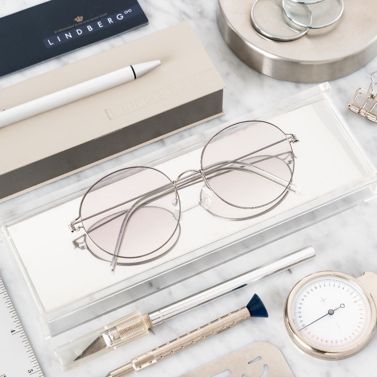 กรอบแว่นสายตา LINDBERG : RIM - JENNY Col.10 ร้านแว่นตาโอคูระ